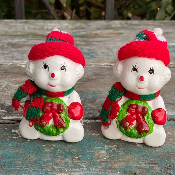 Lefton | Holiday | Vintage Christmas Lefton Snowman Figurines | Poshmark